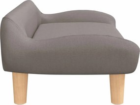 Dětská pohovka taupe 70 x 40 x 24 cm textil 3196347