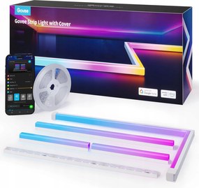 Led Páska Nástěnné Stropní Osvětlení 5 M Rgb Led Govee H61B5 Profilová Aplikace