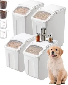 15Lx2 + 20Lx2 Zásobník na ingredience Vzduchotěsný kuchyňský koš na mouku