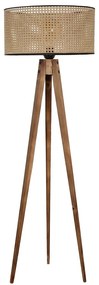 Designová stojanová lampa Tabitha II 153 cm hnědá