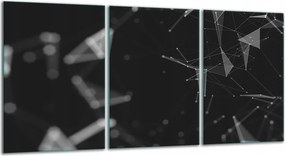Skleněná Krájecí Deska 3x30x52 Černá Tvrzené Sklo Kuchyně 7v1