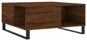 vidaXL Konferenční stolek hnědý dub 80 x 80 x 36,5 cm kompozitní dřevo
