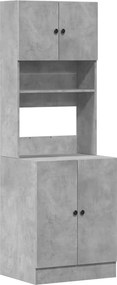 Kuchyňská skříňka betonově šedá 60x50x180 cm kompozitní dřevo 3276640