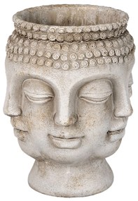 Cementový obal na květináč Budha - 15*14*18 cm