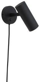 House Nordic Lampa, černá, 190 cm textilní šňůra