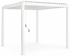 BIZZOTTO Bílá hliníková pergola s uzavíracími lamelami OCEAN 3x3 m 0795773