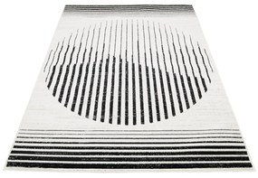 Kusový koberec PP Rikola krémovočerný 140x200cm