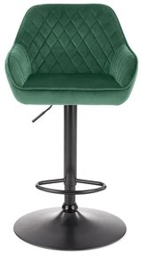 HALMAR H103 barová židle tmavě zelená