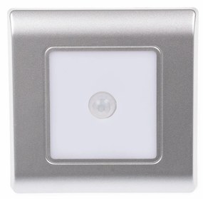 T-LED LED vestavné svítidlo PIR-RAN-S stříbrné Teplá bílá