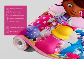 Dětská vliesová fototapeta na zed' Doktorka Plyšáková, Disney | 202 x 90 cm | DFTDNH 5350