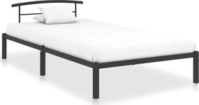 vidaXL Rám postele kov 90 x 200 cm [284662] Barva: Černá