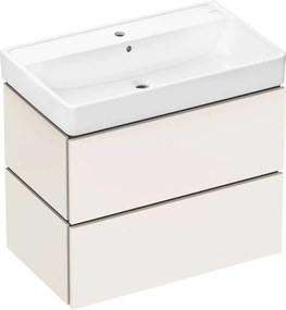 Hansgrohe Xilesa E - Skříňka s umyvadlem, 78x73x48 cm, 2 zásuvky, písková matná béžová 54397780