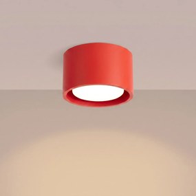 Sollux Lighting Stropní svítidlo MODO 1 červené GX53