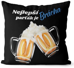 Polštář Nejlepší parťák – brácha (Velikost: 55 x 55 cm)