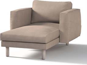 Potah na IKEA Norsborg šezlong s loketními opěrkami barva béžová látka pletený vzor