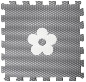 VYLEN Minideckfloor s kytkou Barevná kombinace: Světle šedý s bílou kytkou