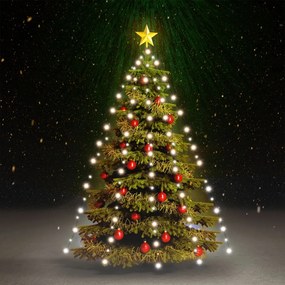 Světelná síť na vánoční stromek 180 studených bílých LED 180 cm - Default Title