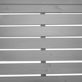 Kondela Dřevěná zahradní lavička, šedá, 124 cm, KOLNA