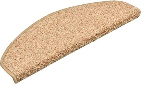 Schodové rohože 15 ks 65 x 21 x 4 cm zlaté, půlkulaté, velké 322379