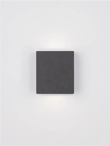 NV 9492650 Venkovní nástěnné svítidlo PARRIS antracitový hliník a čiré sklo LED 10.4W 3000K 220-240V 266st. IP65 světlo nahoru a dolů - NOVA LUCE