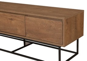 Designový TV stolek Balwina 140 cm vzor ořech