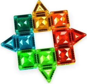 GEOMAG Magnetická stavebnice Magnetic Tiles Gems Mini / 26 dílků / Ple