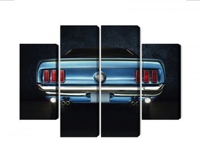 Vícedílný obraz Zadní Část Starého Fordu Mustang Nedostatek Nedostatek Plátno Canvas 160x120