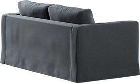 Potah na pohovku IKEA  Karlstad 2-místná , nerozkládací, dlouhý barva šedá látka sametová