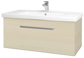 Dřevojas Koupelnová skříň BIG INN SZZ 100 Varianta: N01 Bílá lesk / Úchytka T04 / N07 Stone