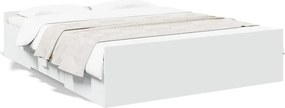 Rám postele se zásuvkami bílý 150 x 200 cm kompozitní dřevo 3280286