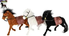TEDDIES Kůň se sedlem a ohlávkou / Figurka / Plast, fliška / 22 cm / 3