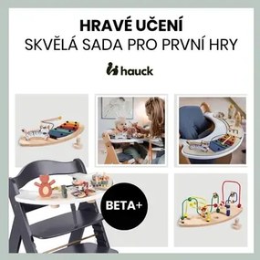 Hauck Beta+ B dřevěná židle, Dark Grey
