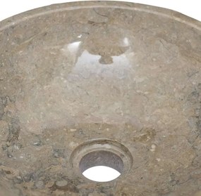 Umyvadlo šedé Ø 40 x12 cm mramor 149158
