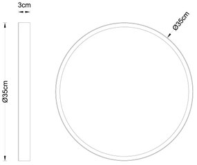 Globo 12381-22 - LED Stropní svítidlo TIBEY LED/22W/230V pr. 35 cm