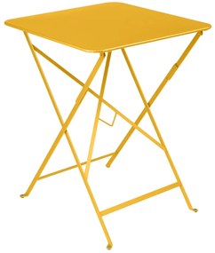 OnaDnes -20% Žlutý kovový skládací stůl Fermob Bistro 57 x 57 cm