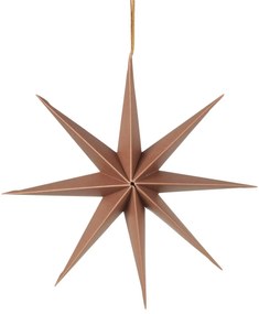 Závěsná vánoční dekorace průměr 50 cm Broste STAR -L - hnědá