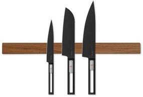 Wook | dřevěná magnetická lišta na nože - dub přírodní montáž: montáž na sklo/zeď, velikost: 50 x 4 x 2 cm (9 nožů)