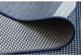 koberec COLOR 47011/309 SISAL Pásy modrý velikost 120x170 cm | krásné koberce cz