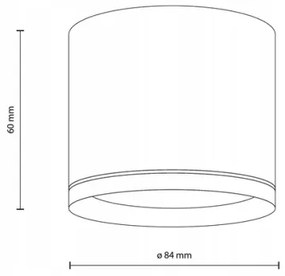 Bodové svítidlo VIVO 1xGX53/10W/230V 6 cm černá