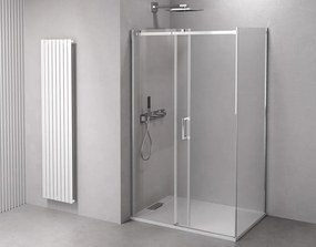 Polysan Polysan, THRON ROUND čtvrtkruhová sprchová zástěna 900x900mm, čiré sklo, pravá, TL2690R-5005