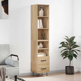 vidaXL Skříň highboard 34,5 x 34 x 180 cm kompozitní dřevo [3189761] Barva: dub sonoma