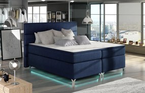 CAVALLI boxspring postel 180x200 cm  s LED osvětlení