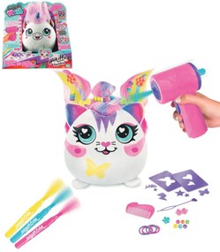 EP Line Airbrush Hair´iffic Squish Pal set plyšák k vybarvení na baterie 2 druhy air040