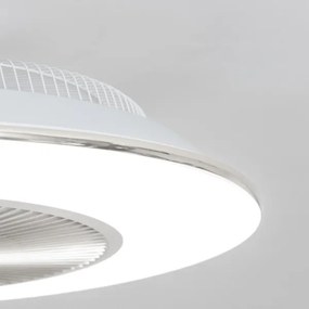 Brilagi - LED Stmívatelné svítidlo s ventilátorem AURA LED/38W/230V stříbrná +DO