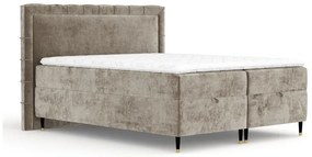 Béžová boxspring postel s úložným prostorem 180x200 cm Voyage – Maison de Rêve