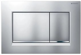 Geberit Sigma30 - Ovládací tlačítko splachování, lakovaný chrom mat/chrom 115.883.JQ.1