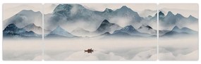 Obraz - Údolí modrých hor (170x50 cm)