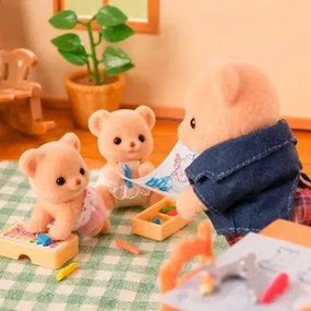 SYLVANIAN FAMILIES Dvojčata sušenkoví medvídci / Herní set s motorkou