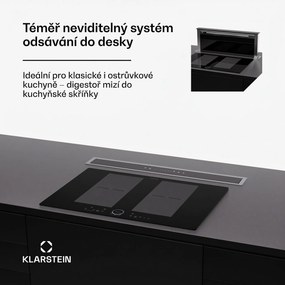 Klarstein Royal Flush Eco 75, digestoř, 75 cm, 714 m³/h, EEK A++, včetně filtrů s aktivním uhlím