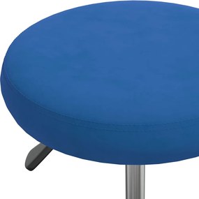 Otočná kancelářská židle modrá samet 333178